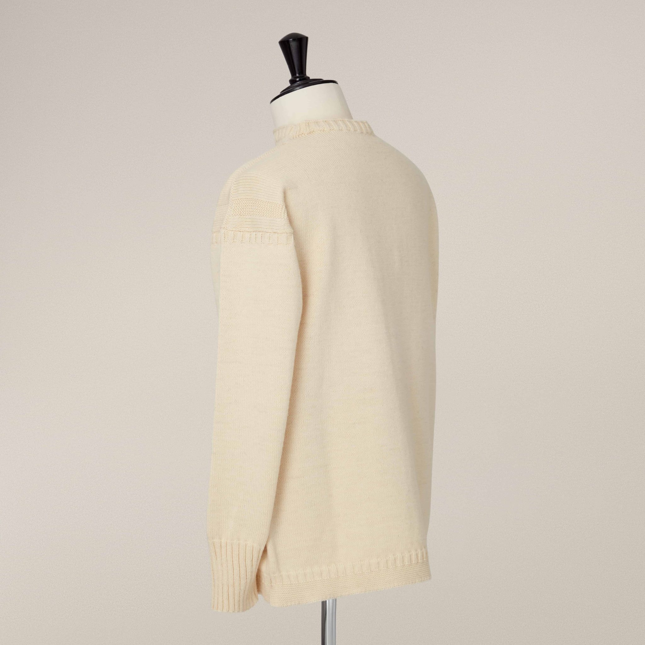 Guernsey Fisherman’s Wool Sweater - Sand - L'Usine Bleue