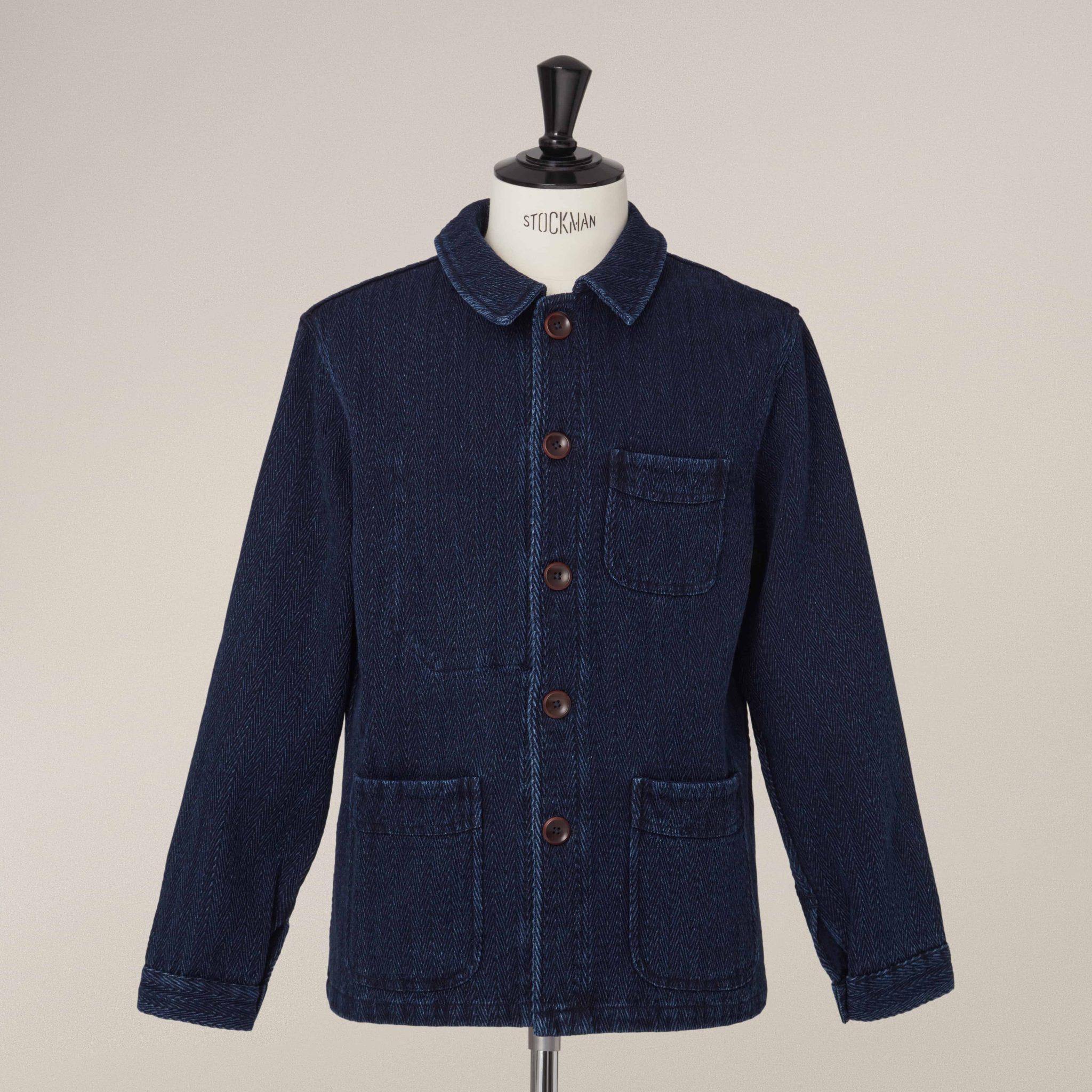HBT 14oz Sashiko Indigo Jacket - L'Usine Bleue